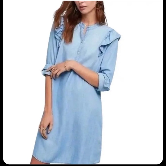 cloth & stone | Dresses | Anthropologie Cloth And Stone Denim Dress ...